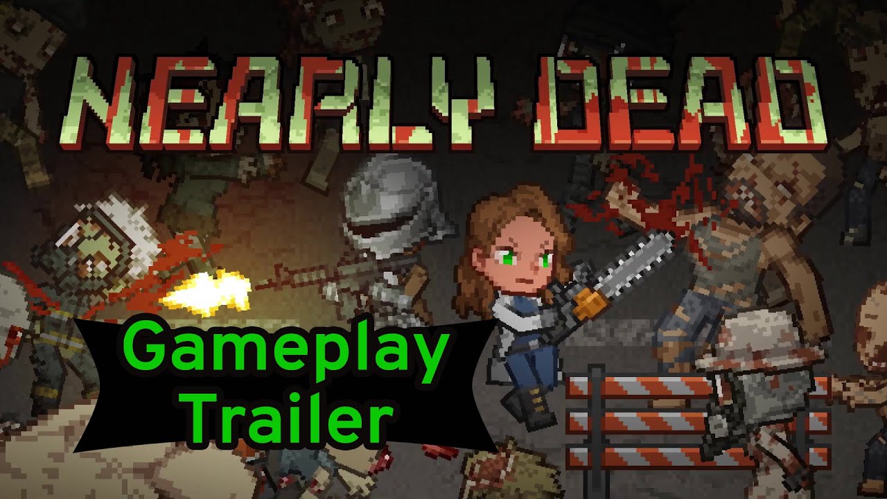 Nearly Dead - 2D Pixel Hardcore Zombie Survival Gameplay Trailer - YouTube