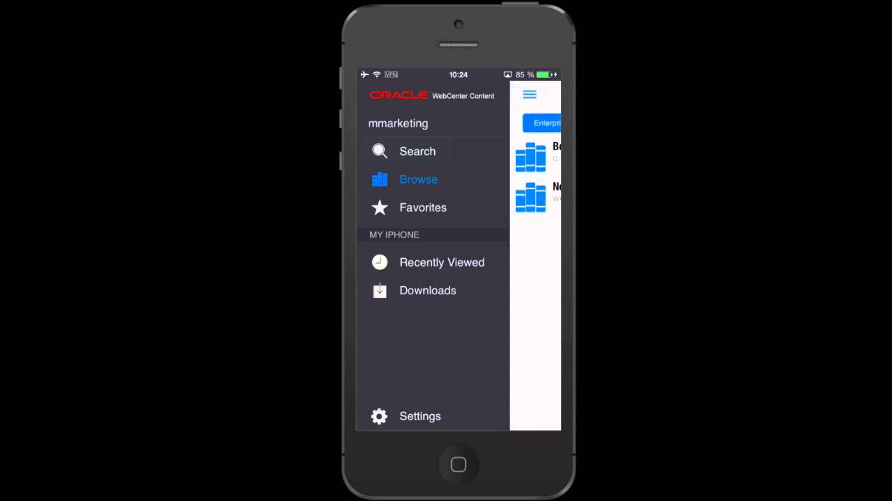 Oracle WebCenter Content for iPhone - YouTube