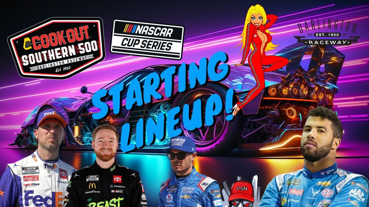 NASCAR Cup Starting Lineup: Darlington Raceway! - YouTube