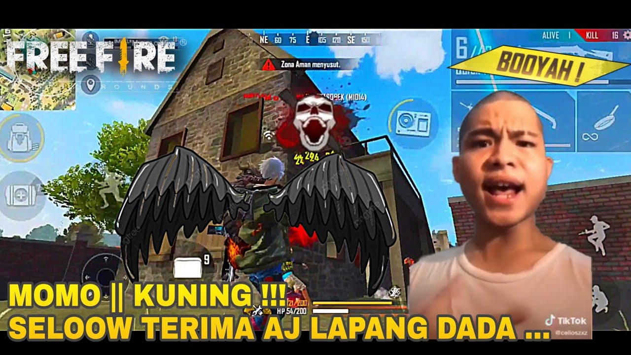 FULL GAMEPLAY MOMO || KUNING !!! IRI BILANG BOSS || FREE FIRE INDONESIA ...
