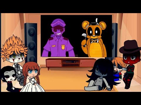 Horror Movies React To Afton Family Memes and Fnaf 1 Memes