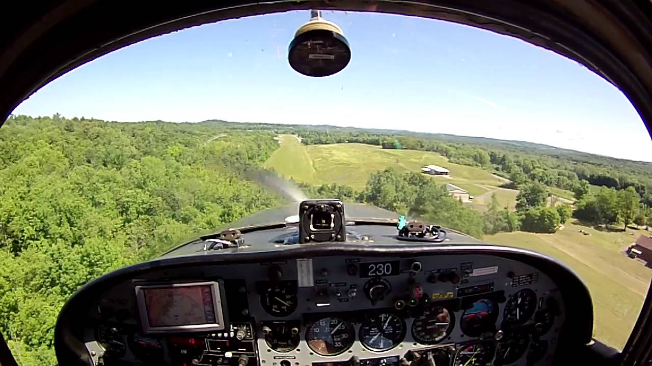 Landing at Kline Kill Airport, June 7, 2014 - Pancake fly-in - YouTube
