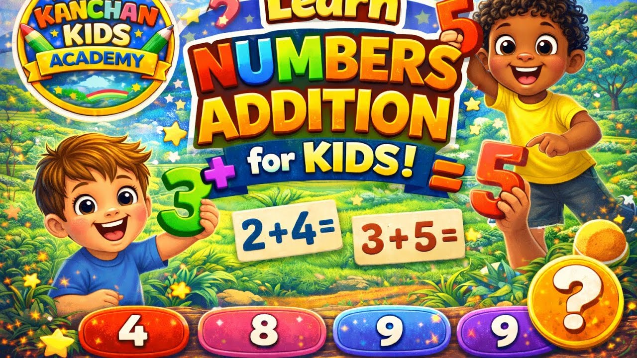 Addition for Kids 👧🧒 | Learn Numbers with Fun #addition #maths - YouTube