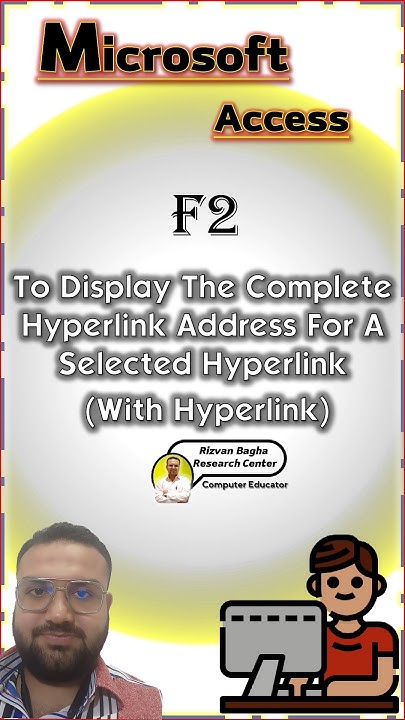 F2 with Hyperlink થી શું થાય| how to display the complete hyperlink address for a selected in ...