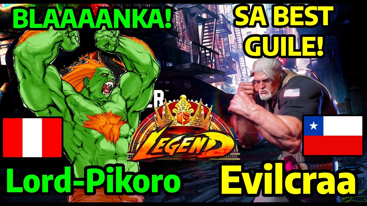 💯STREET FIGHTER 6 Lord-Pikoro (BLANKA ブランカ) VS Evilcraa (GUILE ガイル ...