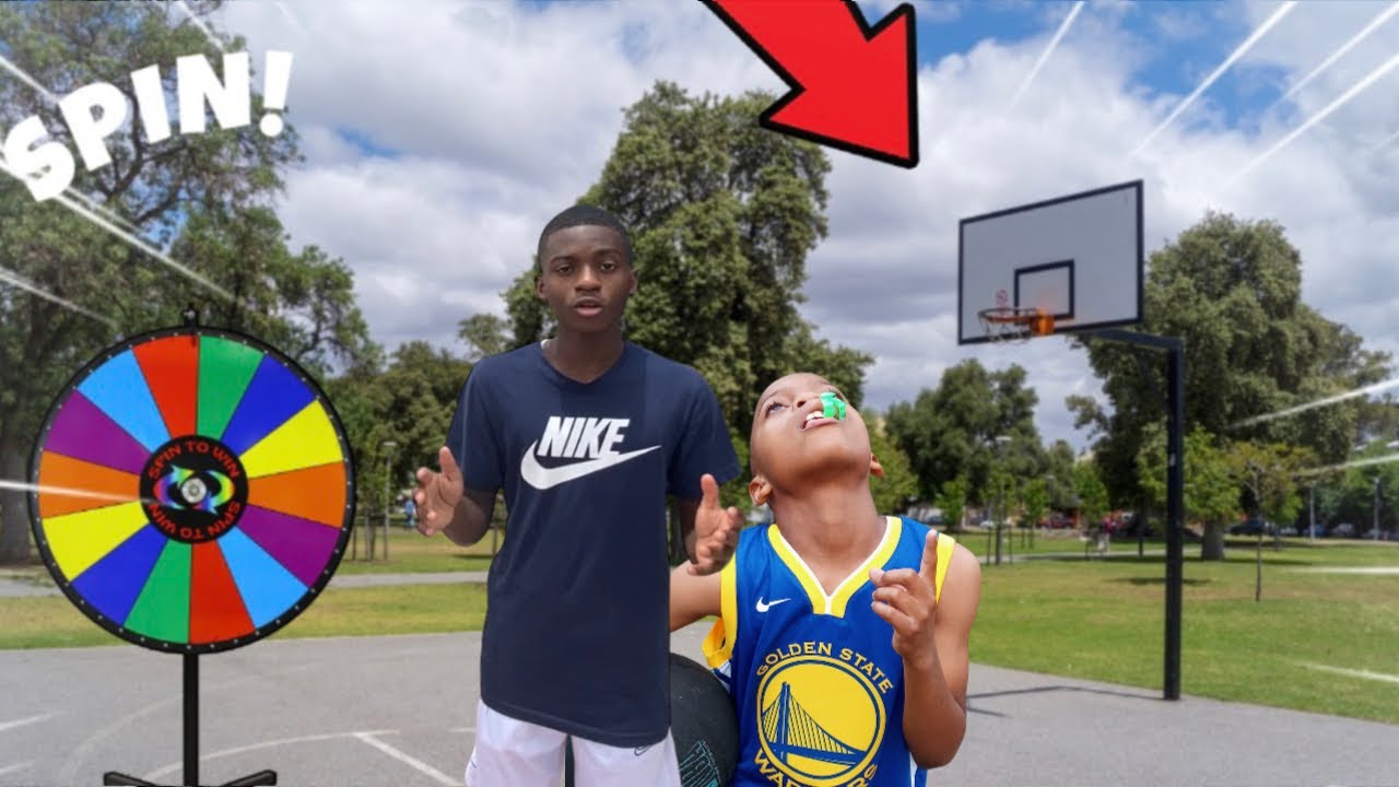 Spin the wheel make the shot Basketball CHALLENGE! - YouTube