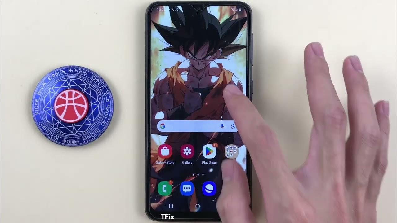 How to double tap the spacebar to add dots on Samsung A10 Android 11 - YouTube