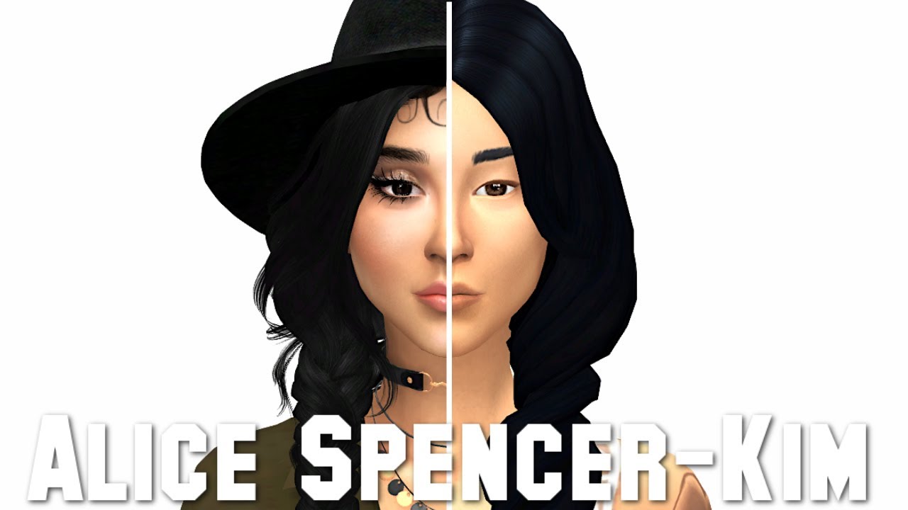 The Sims 4: GLO UP | ALICE SPENCER-KIM + FULL CC LIST & SIM DOWNLOAD ...