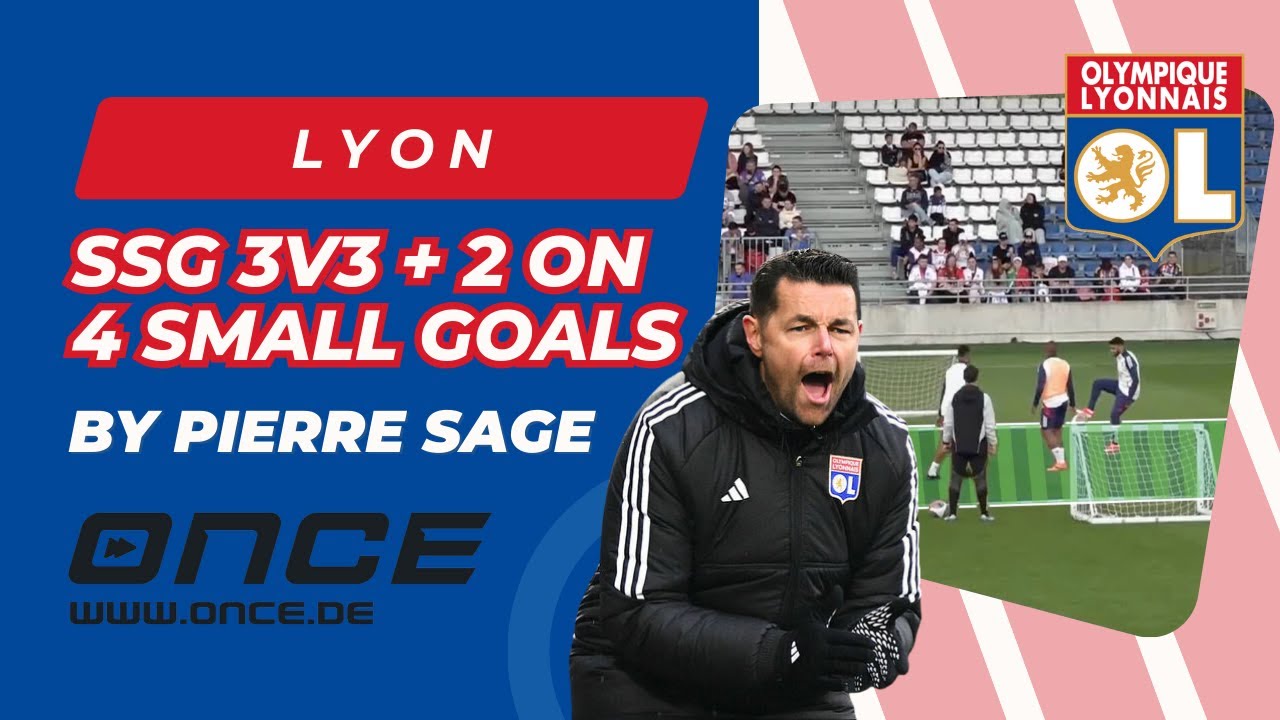 Lyon - SSG 3v3 + 2 on 4 small goals by Pierre Sage - YouTube