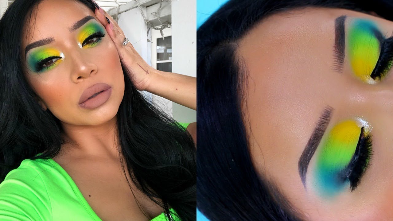 Makeup Monday | Neon Spring Makeup Look 2020 + Affordable & Drugstore ...