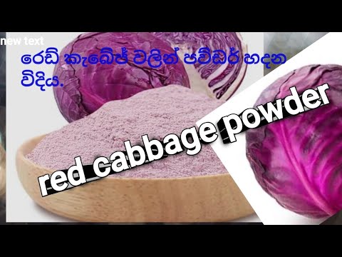 Made a amazing red cabbage powder 😍 - YouTube