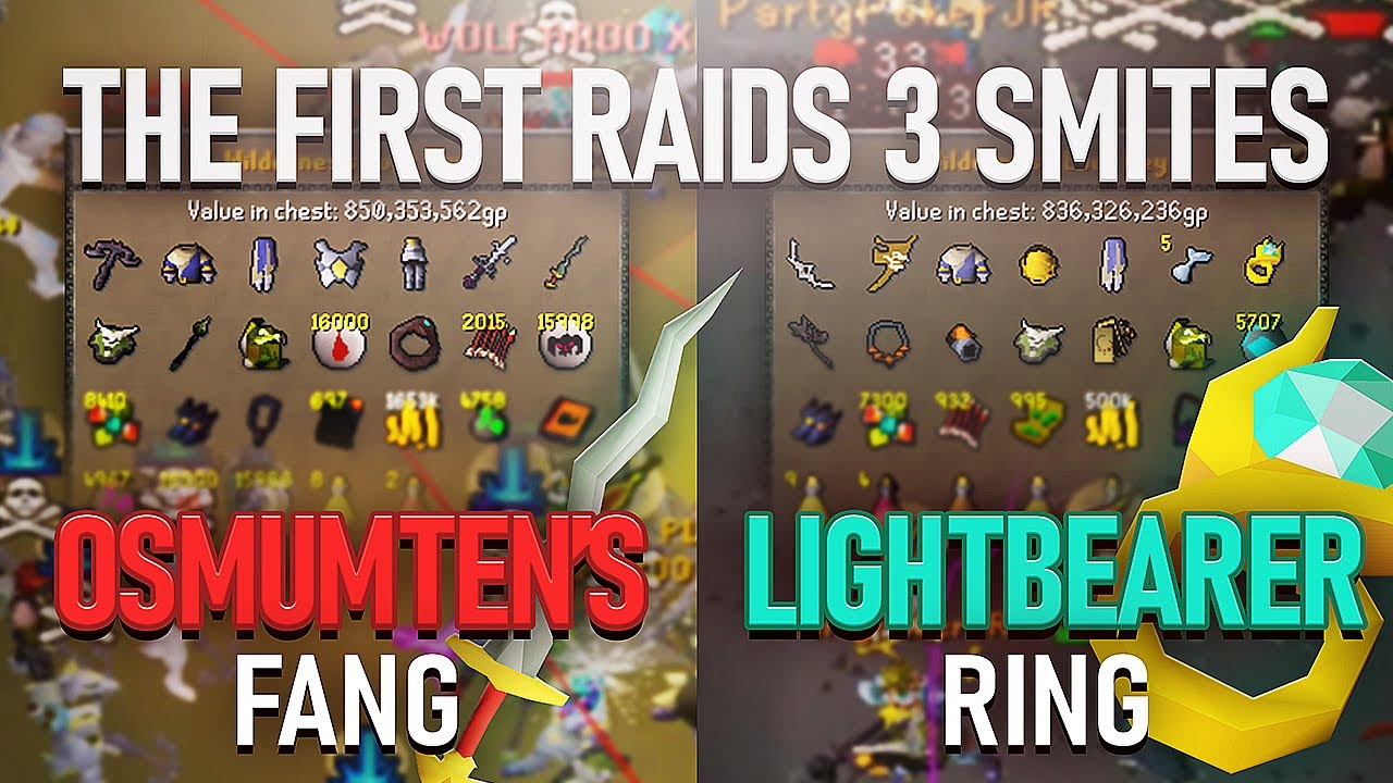 THE FIRST CLAN TO SMITE NEW RAIDS 3 ITEMS IN MULTI: OSMUMTEN'S FANG ...
