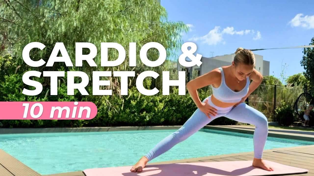 10 MIN CARDIO & STRETCH — feel ALIVE again | gentle full-body flow for ...