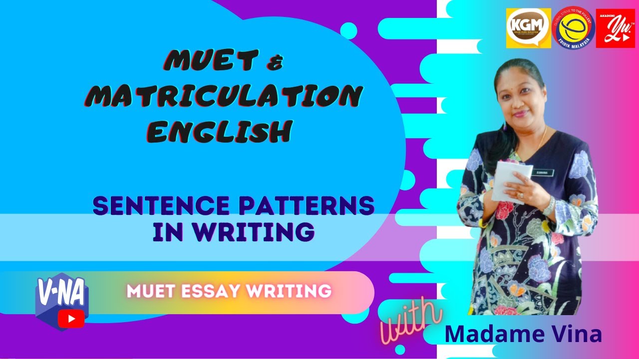 SENTENCE PATTERNS IN WRITING - YouTube