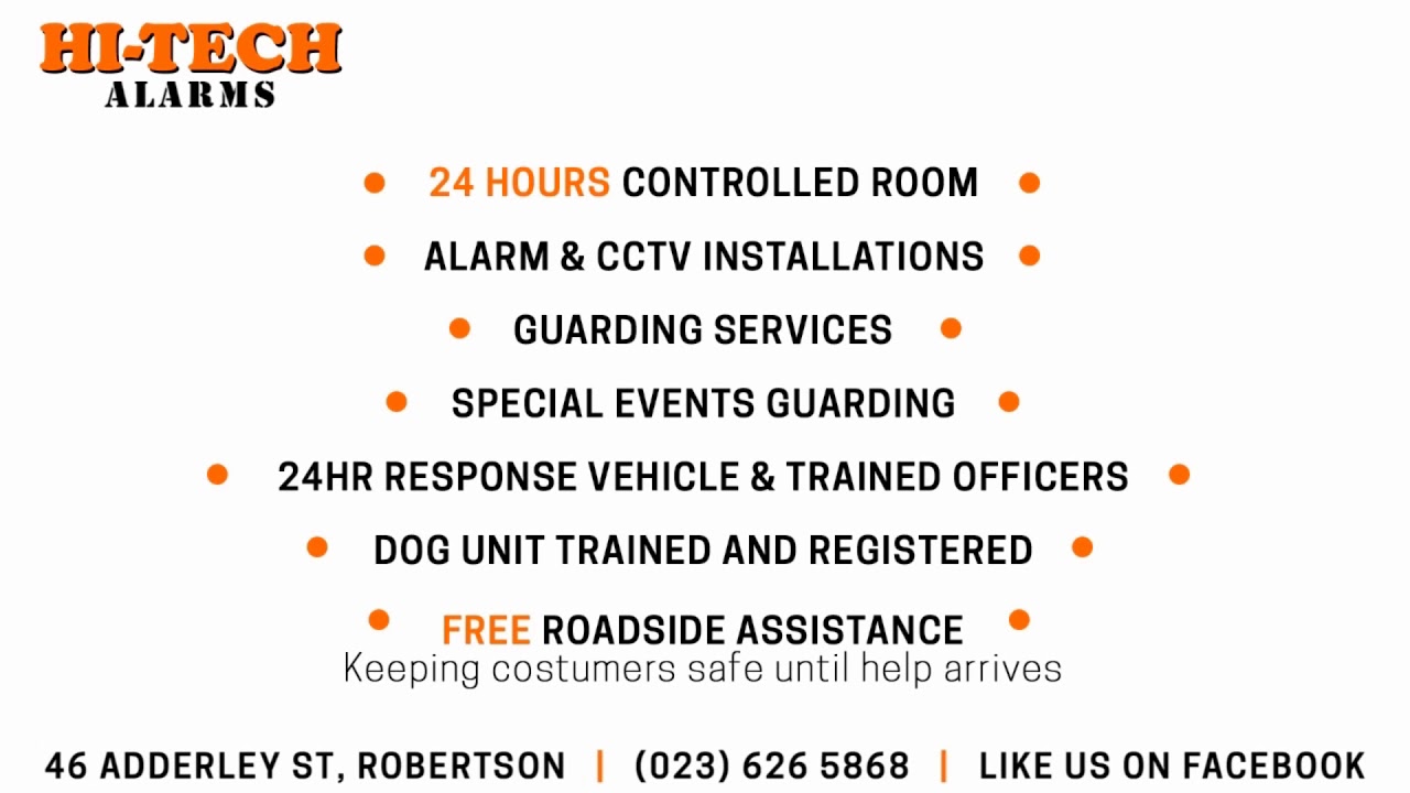 hi tech alarms - YouTube