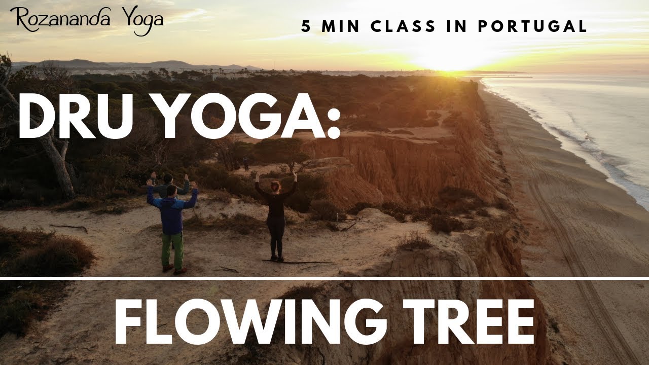 Flowing Tree - free 5 min Dru yoga class - Rozananda Yoga - YouTube