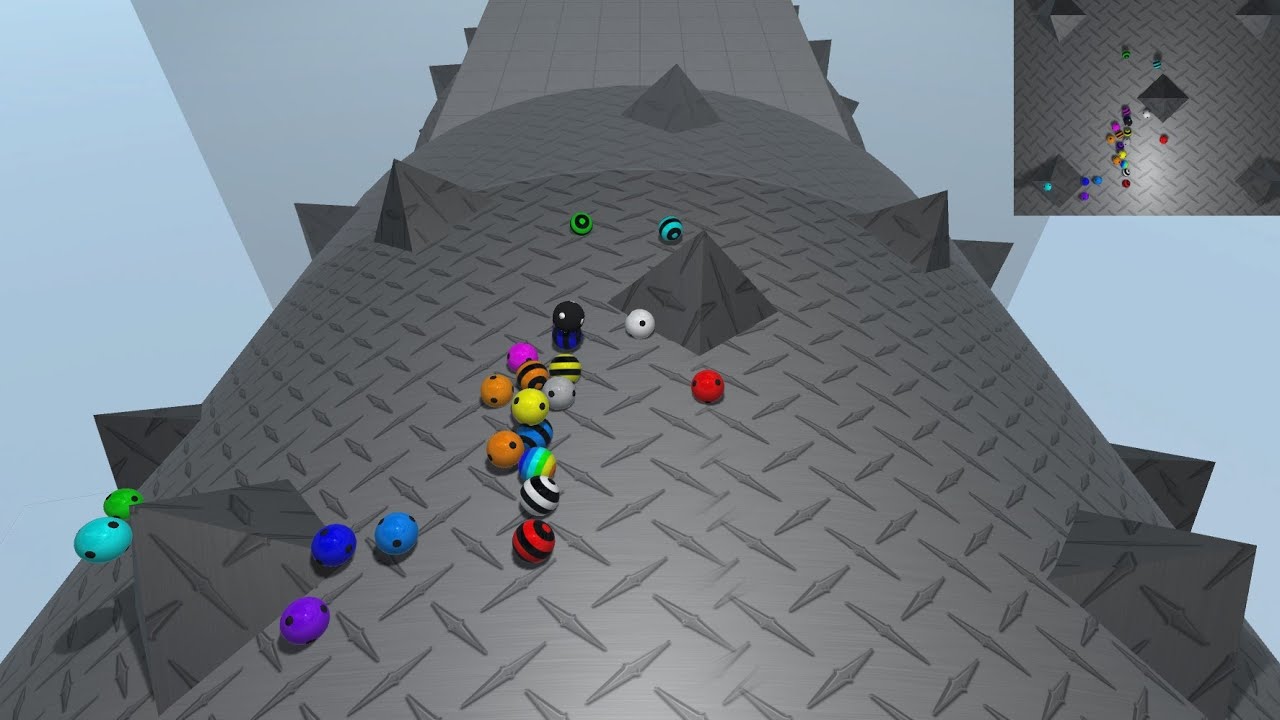 Don't Fall Off the Course - Survival Marble Race in Unity - YouTube