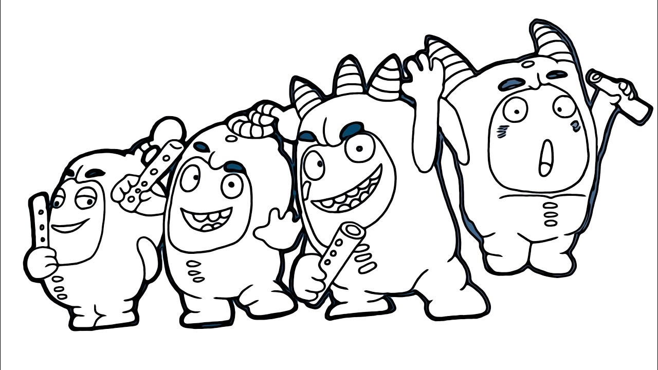 How to draw Oddbods | oddbods coloringpages | oddbods drawing | oddbods ...