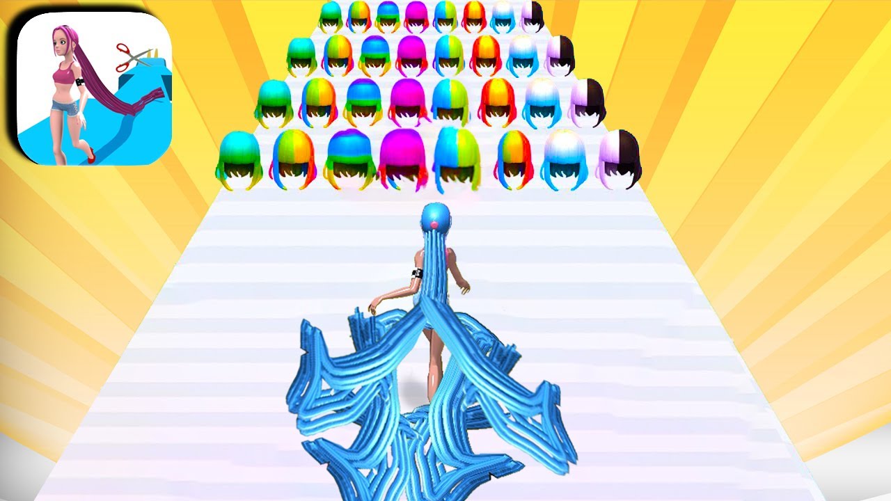 Hair Rush All Levels Mobile Gameplay Walkthrough iOS,Android Runner ...