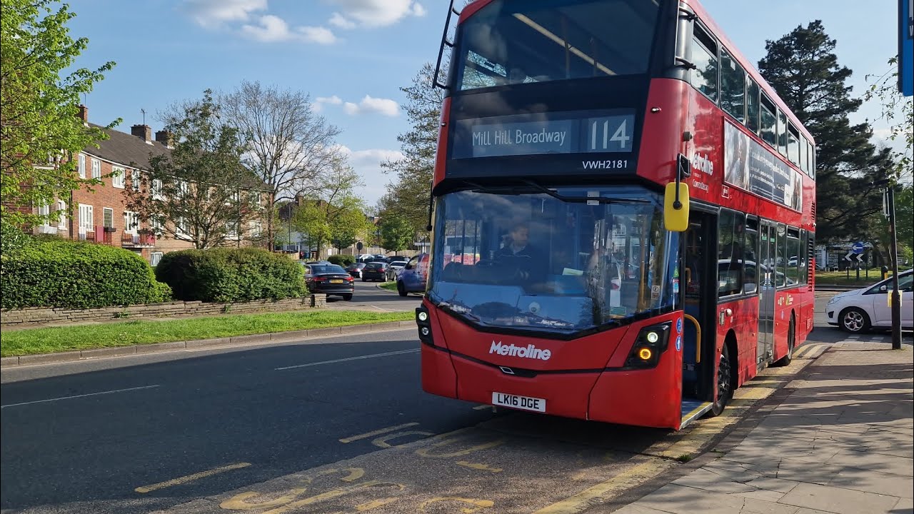 Metroline VWH2181 LK16DGE Bus Route 114 - YouTube