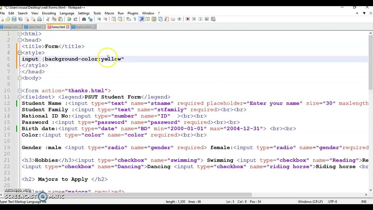 Form part4 - YouTube