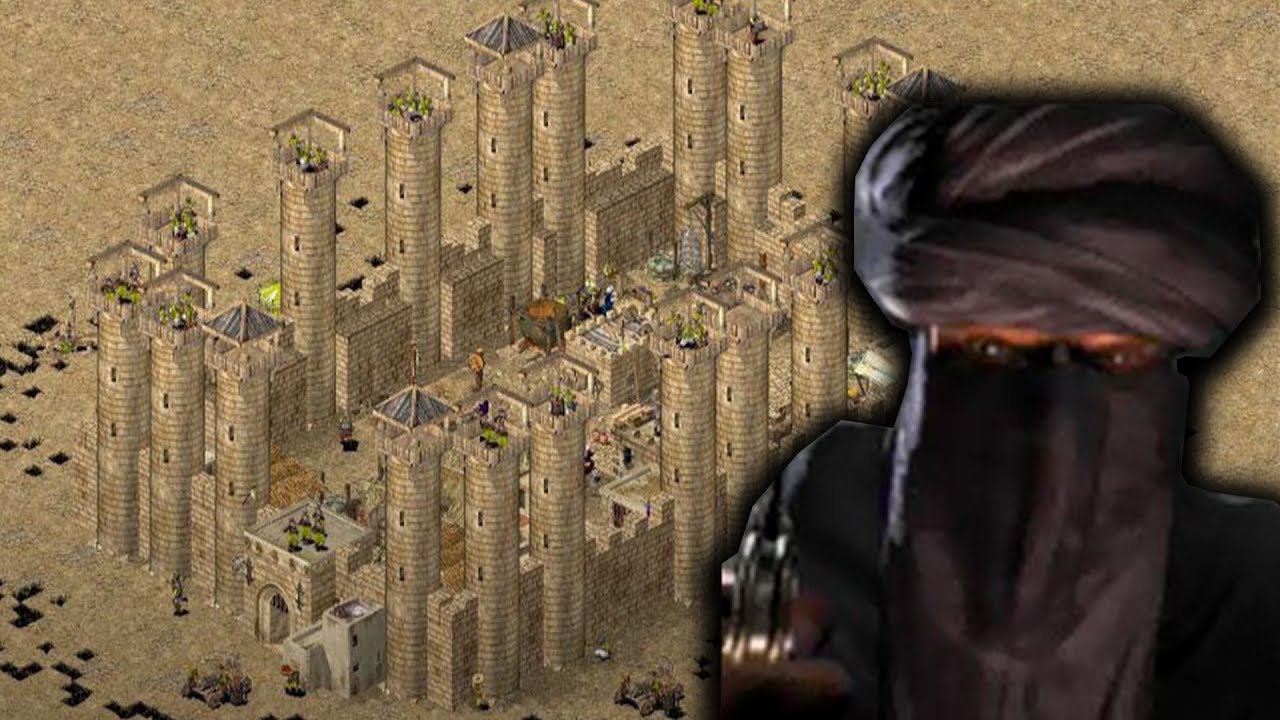Construction of caliph stronghold crusader - YouTube