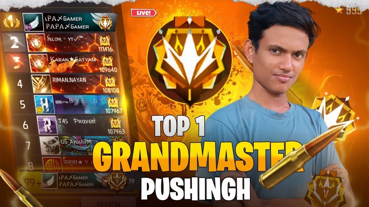 FREE FIRE LIVE RANK PUSH - YouTube