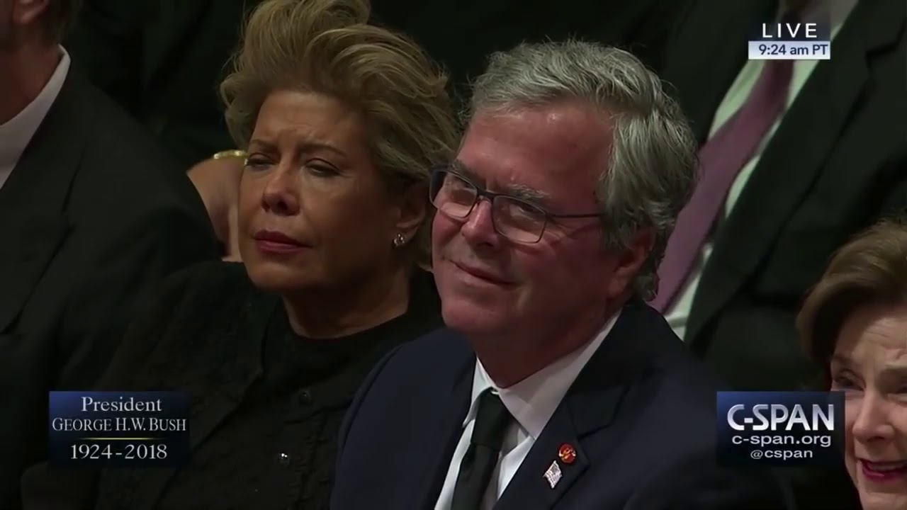 George W. Bush Emotionally Eulogizes His Father George H. W. Bush - YouTube