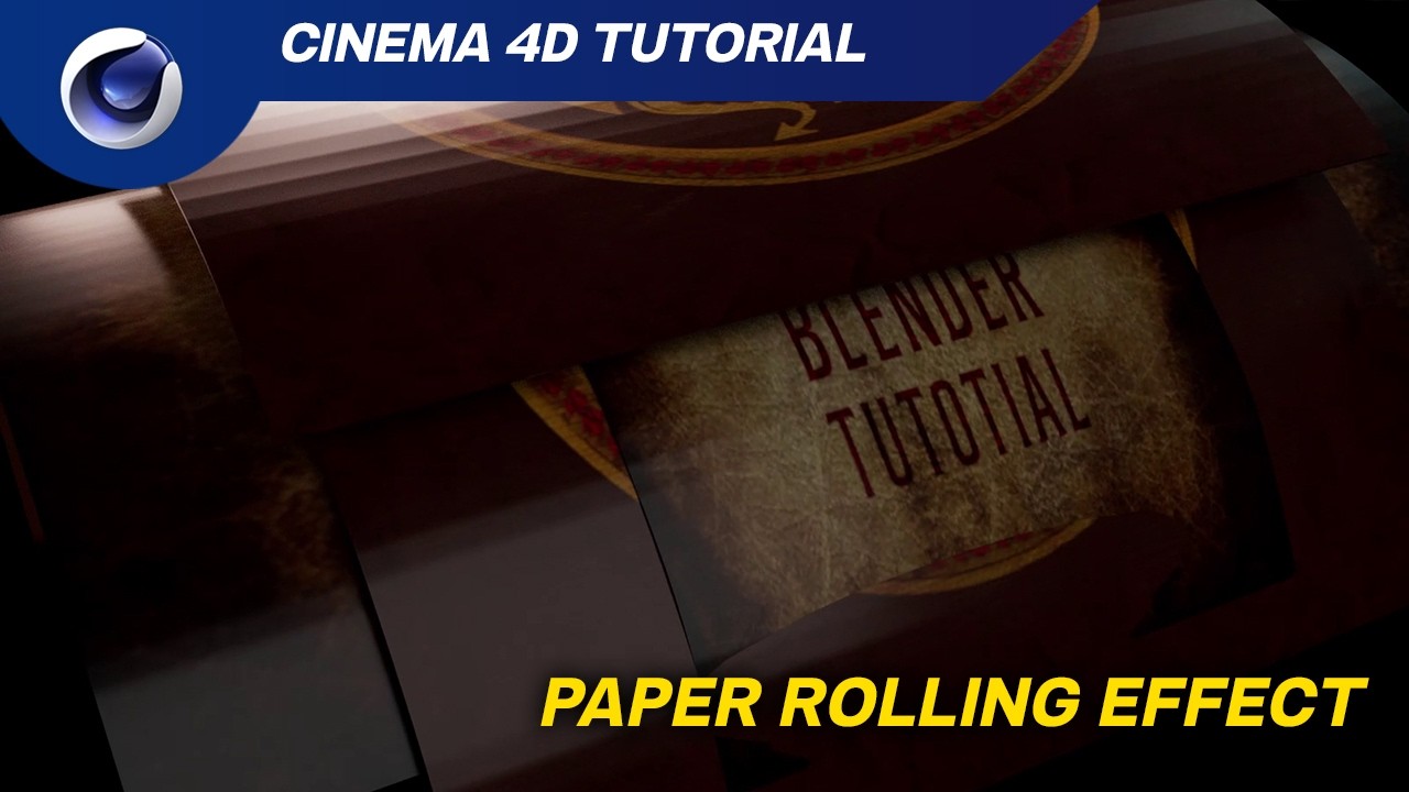 Paper Rolling Effect - Cinema 4D Tutorial - YouTube