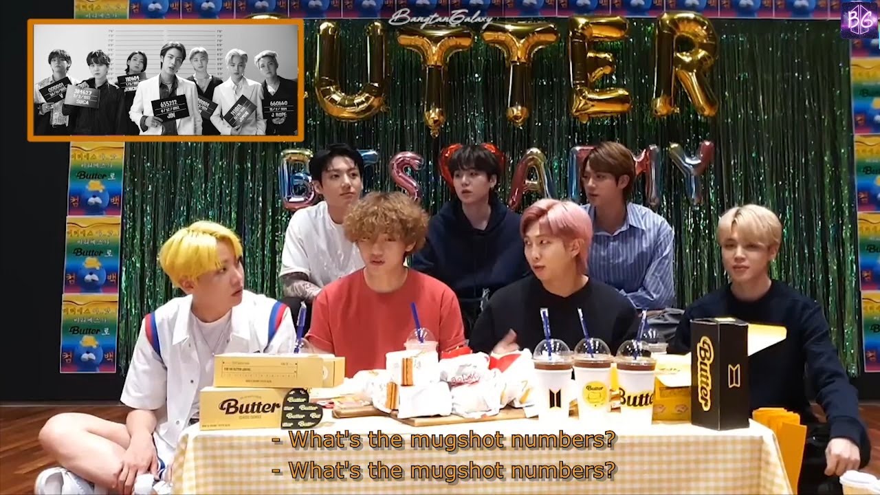 [ENG SUB] BTS explain BUTTER MV mugshot numbers (VLive) - YouTube