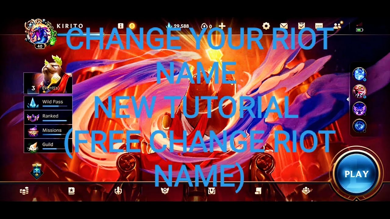HOW TO CHANGE YOUR RIOT NAME (NEW TUTORIAL) WILD RIFT! - YouTube