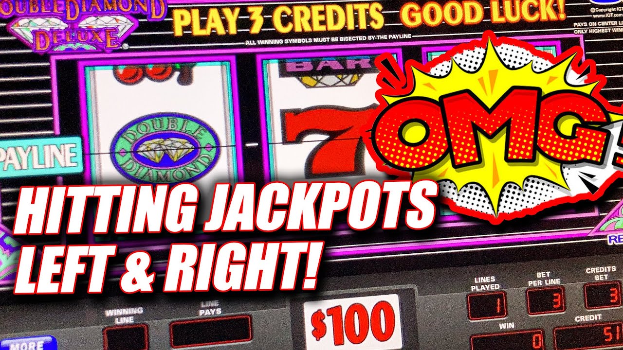 SO MANY HIGH LIMIT JACKPOTS IN 1 VIDEO ON DOUBLE DIAMOND DELUXE SLOT ...