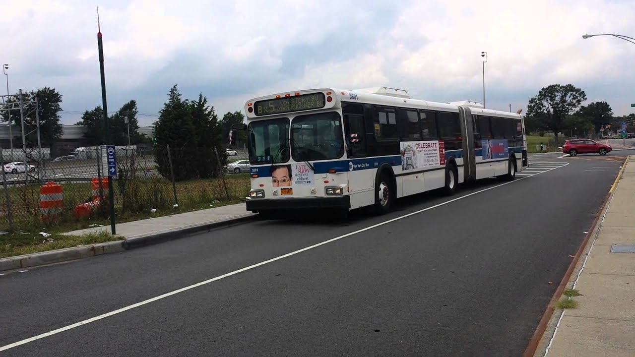 MTA New York City Bus: New Flyer D60HF [#5601] Bx5 Bus @ Baychester Ave ...