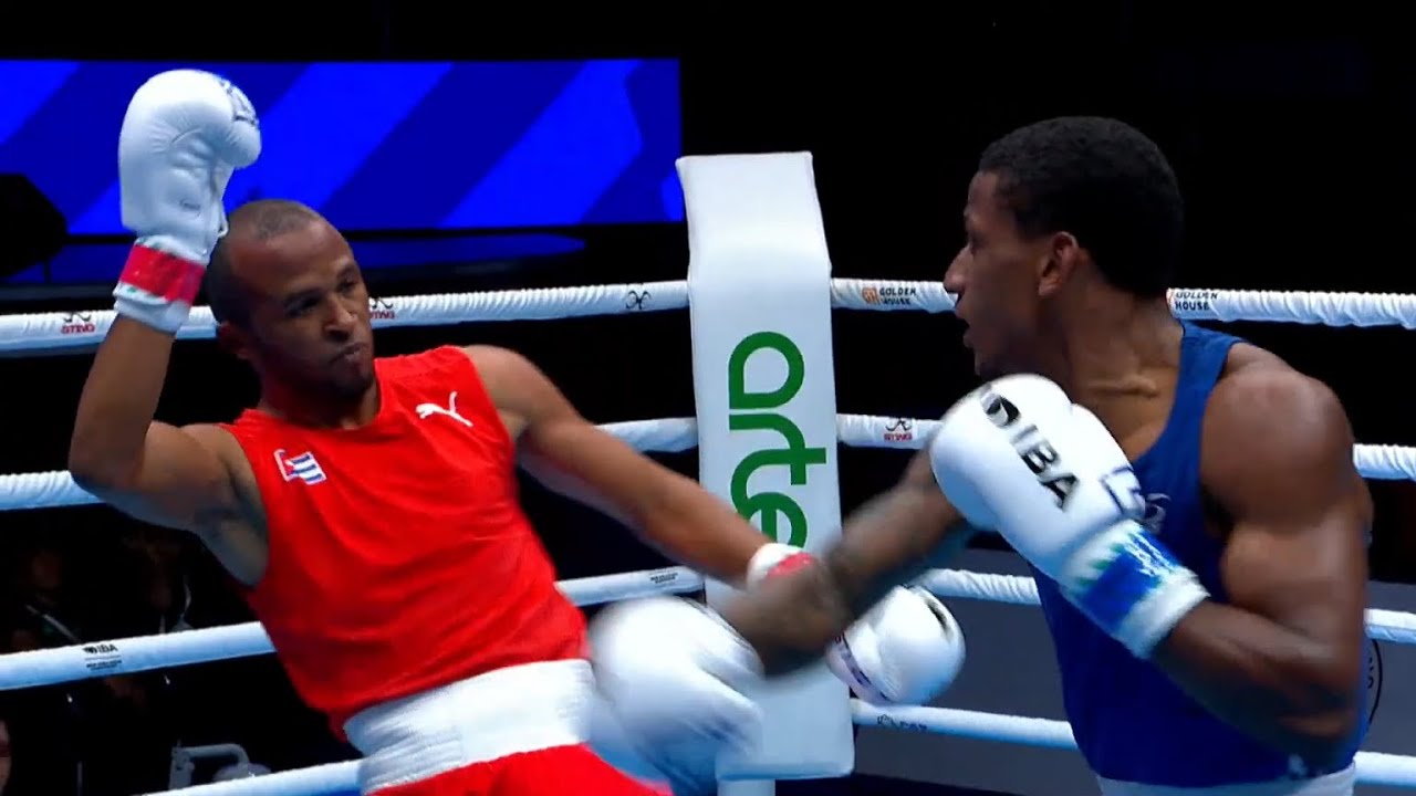 R16 (63.5KG) ALVAREZ LAZARO (CUB) vs DOS REIS YURI (BRA) | IBA Men's ...