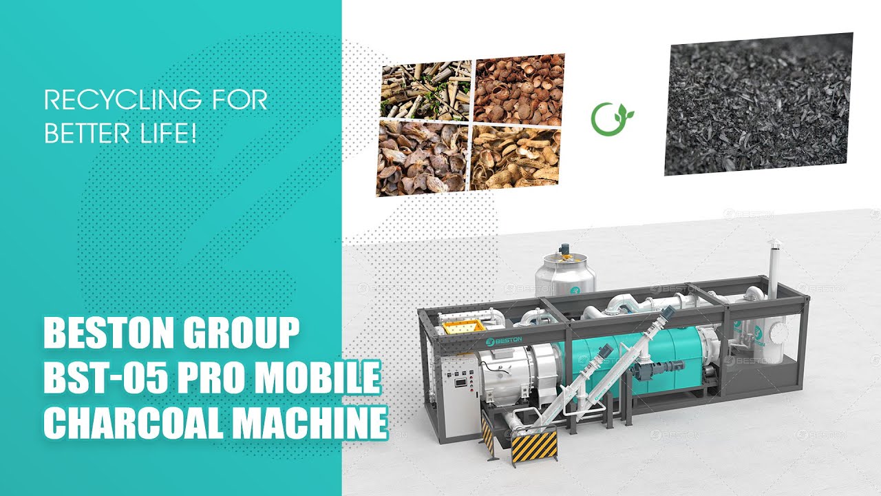 How BST-05 Pro Mobile Charcoal Making Machine Works? - YouTube