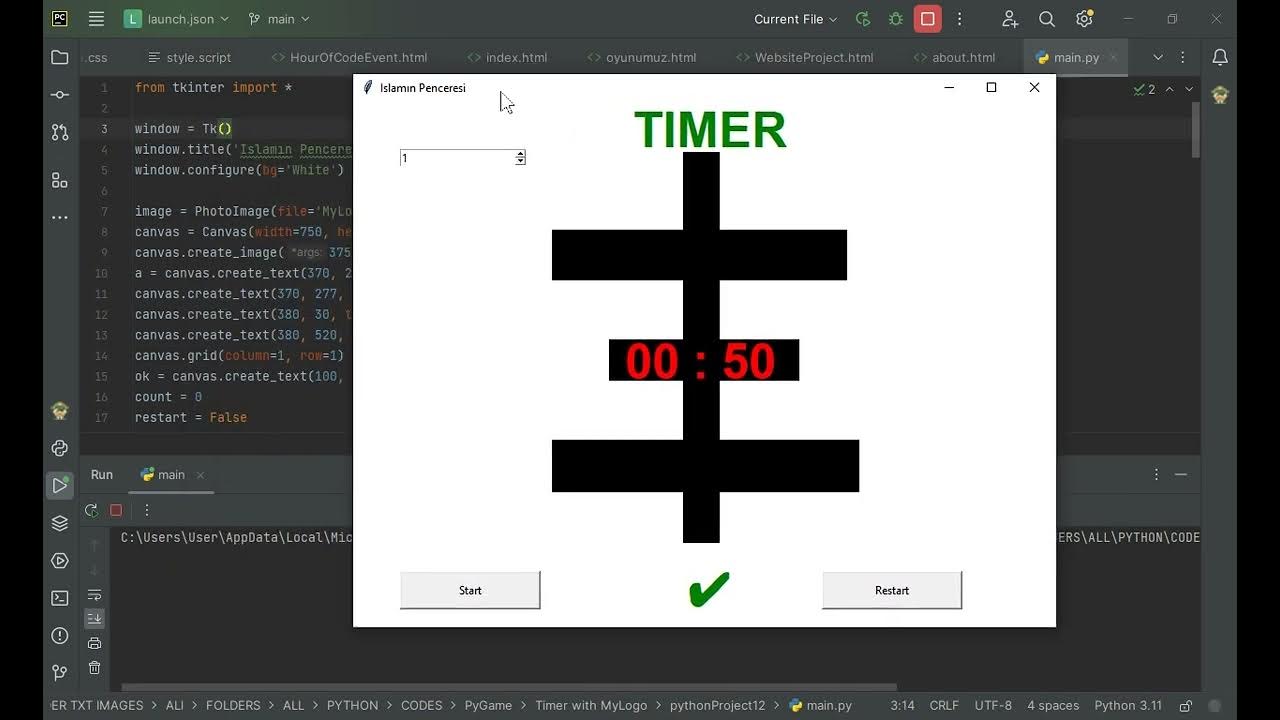 Tkinter python: A simple timer - YouTube