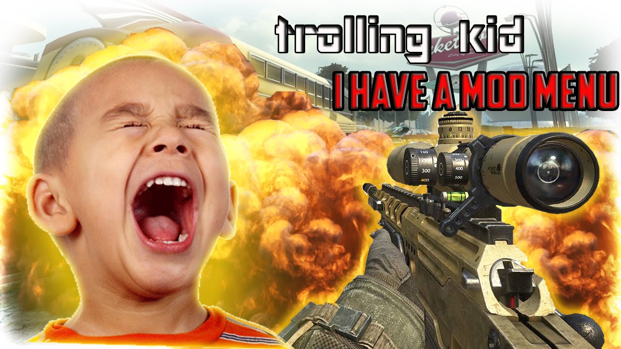 Trolling kids on BO2 :- i have a mod menu - YouTube