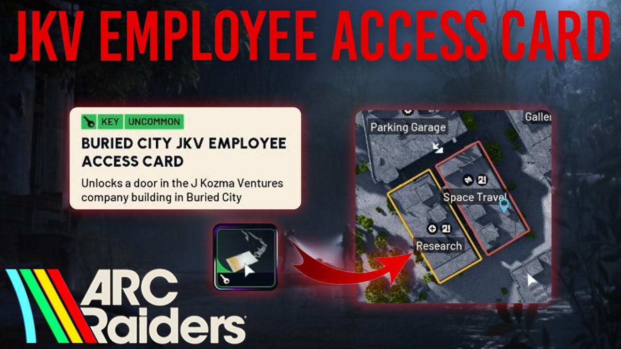 JKV EMPLOYEE ACCESS CARD LOCATION GUIDE | Arc Raiders - YouTube