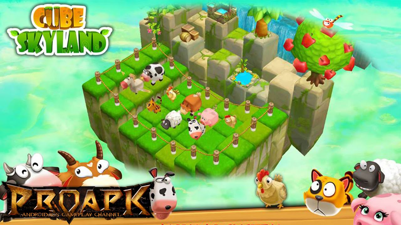 Cube Skyland: Farm Craft Gameplay iOS / Android - YouTube