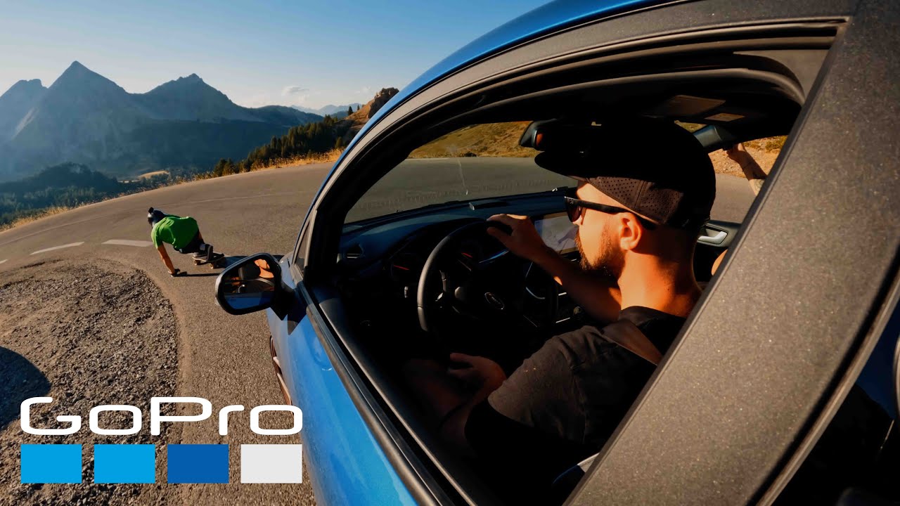 GoPro 4k || Who is the fastest? Skate or Car? - YouTube