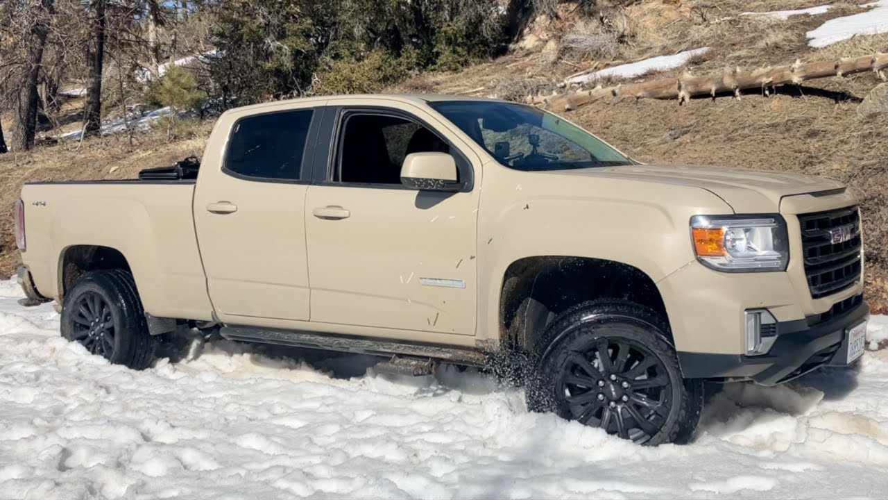 2021 GMC Canyon 4x4 Stuck in the Snow | Maxtrax to the rescue - YouTube