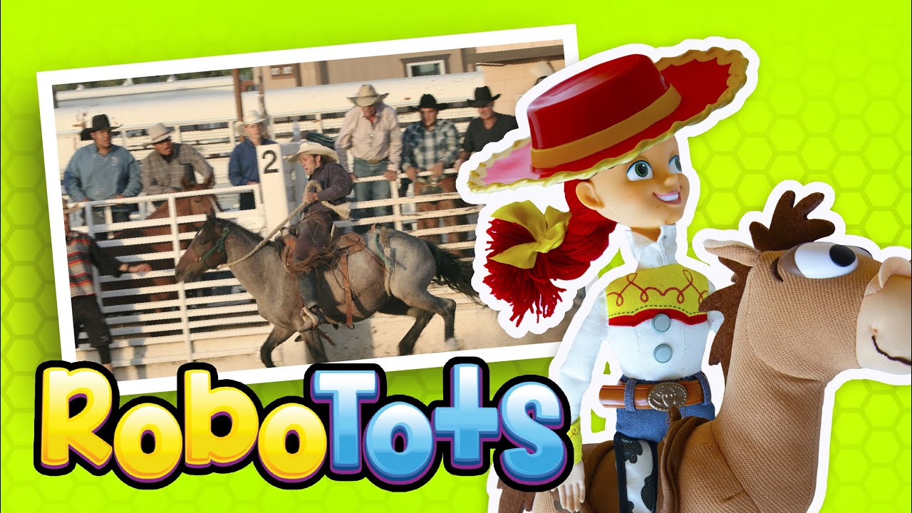 Rodeo Fun with Toy Story Woody, Jessie and Bullseye - Kids Video - YouTube