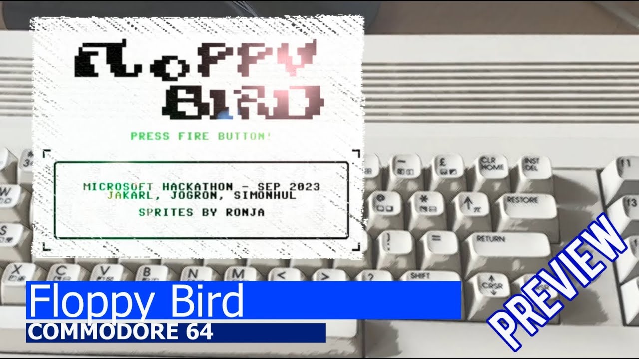 Commodore 64 -=Floppy Bird=- preview - YouTube