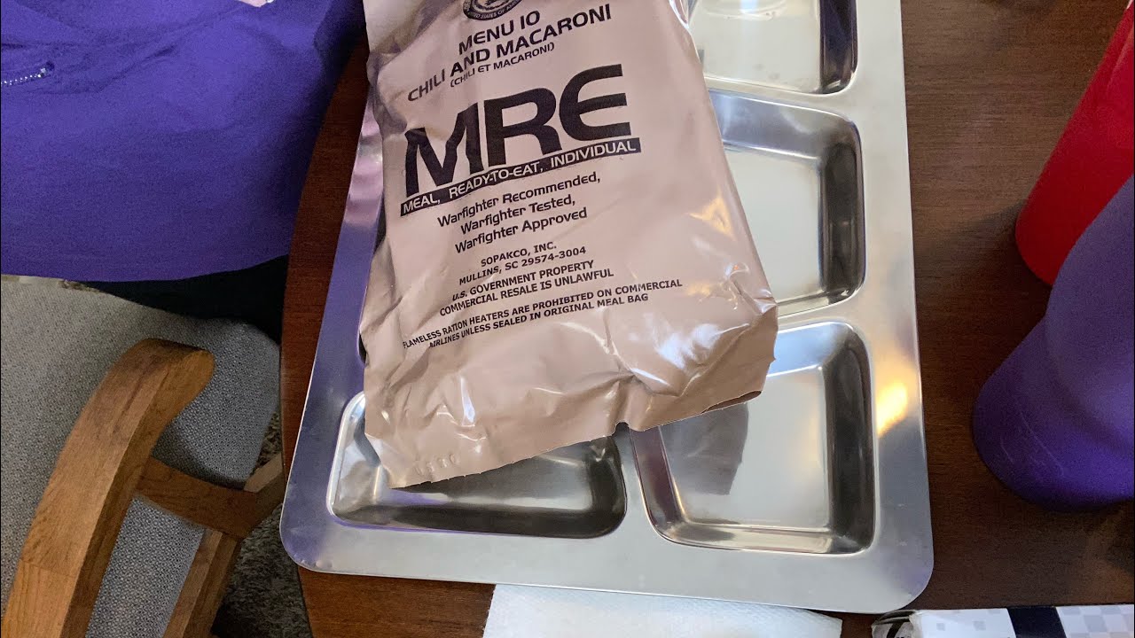 Menu 10 Chili Mac US MRE Taste Test - YouTube