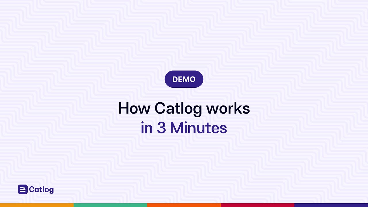 Demo - How Catlog works - YouTube