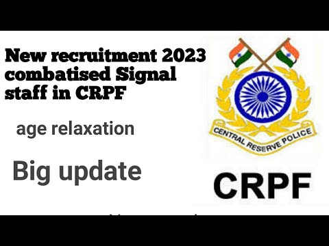 Signal staff CRPF Sub Inspector Radio Operator Crypto Technical Civil ...