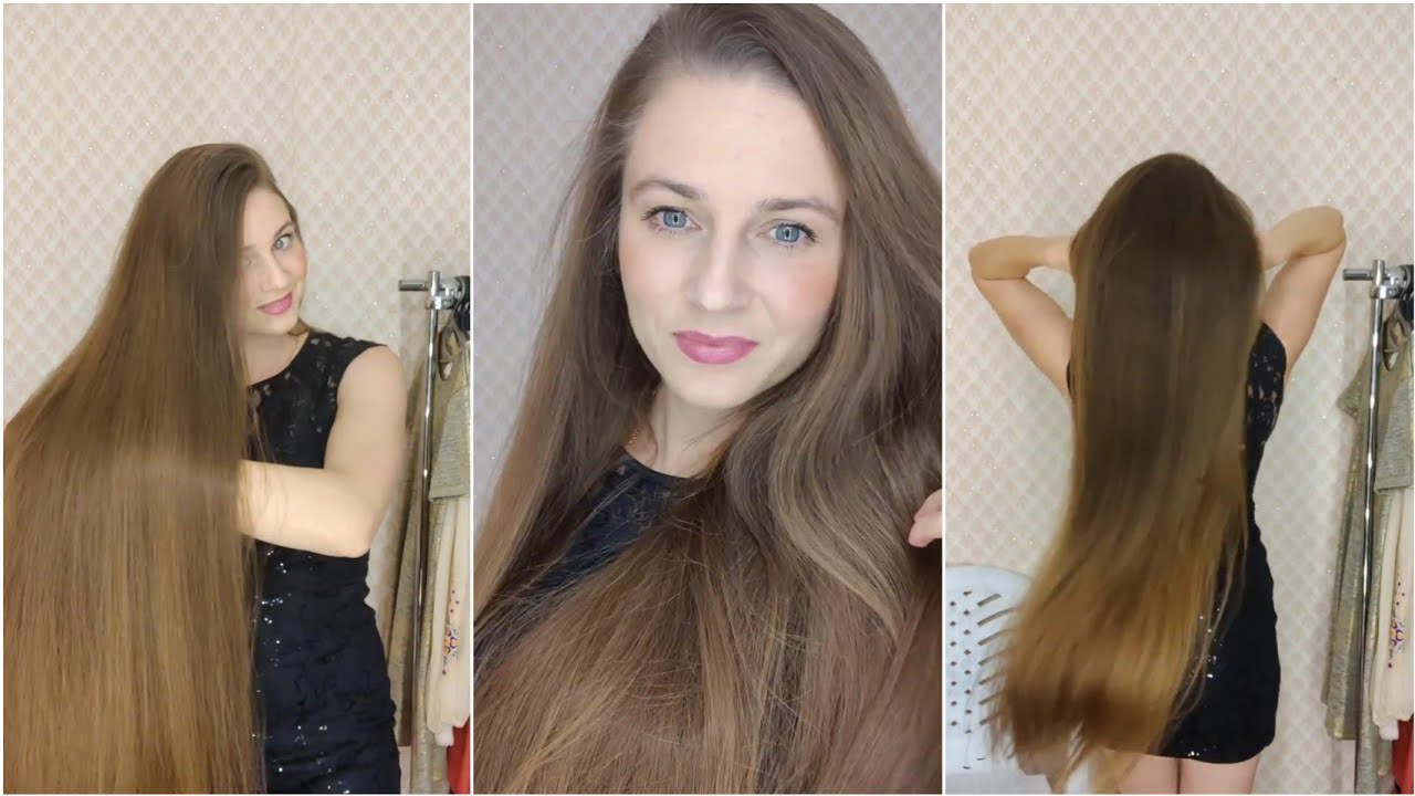 Inna Holovina/ Very long hair/ silk hair/ natural brown hair/ longest ...