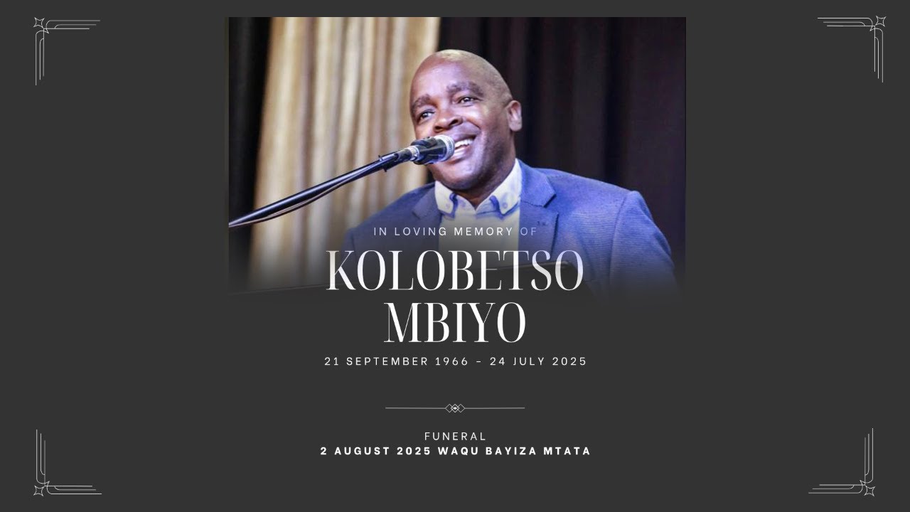 Funeral Service of Kolobetso Mbiyo - YouTube