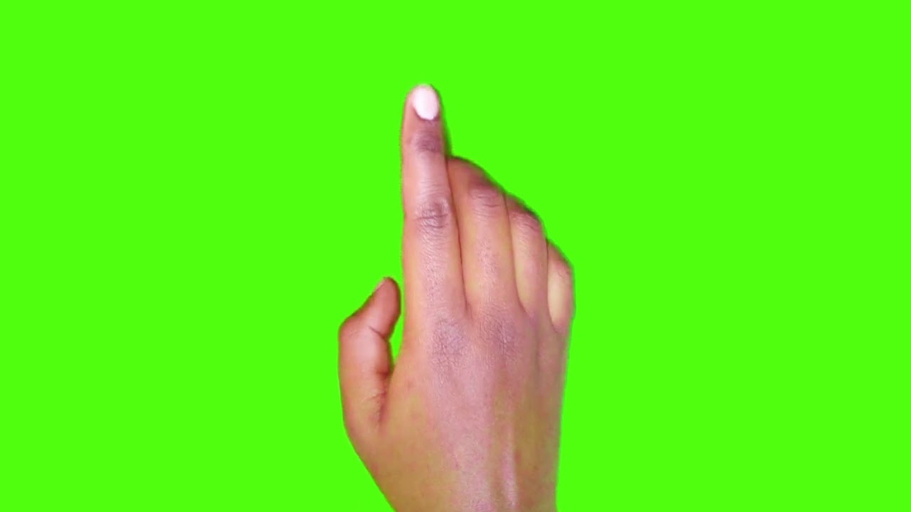 Green screen - black hand, mouse click with sound - YouTube