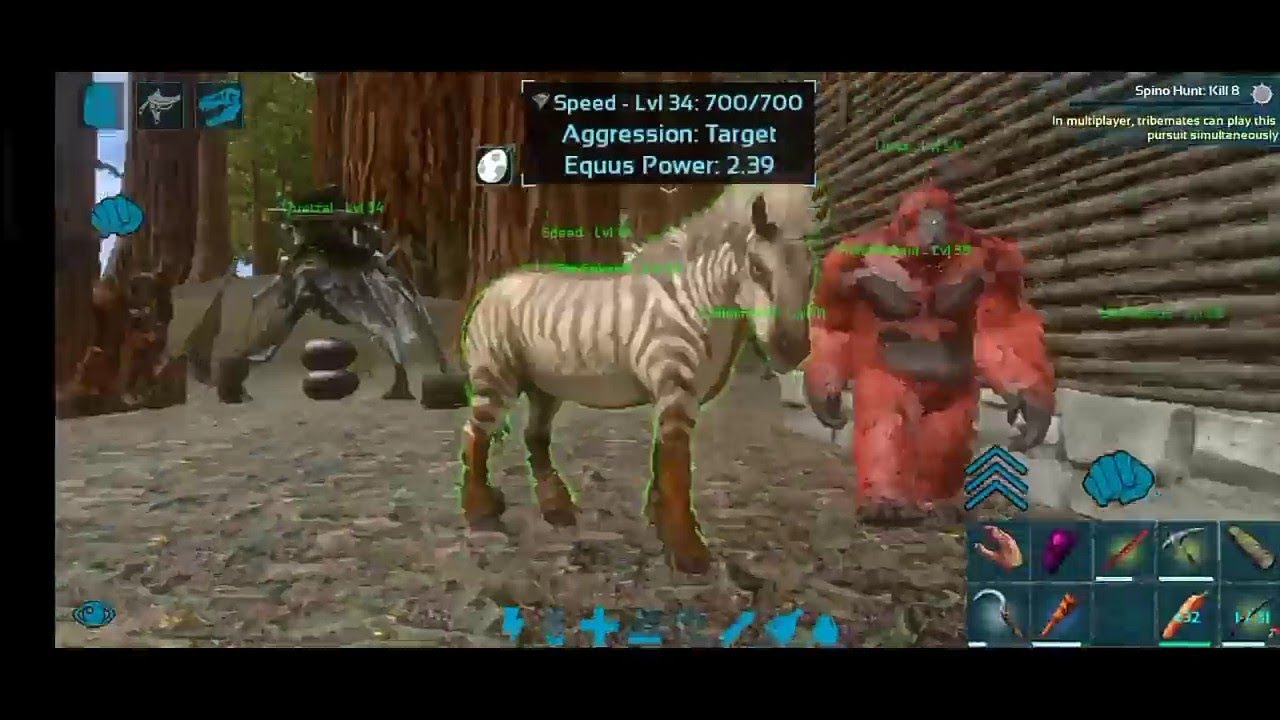 ARK Mobile : Taming Equus Dan Saddle Smooting Balm . - YouTube